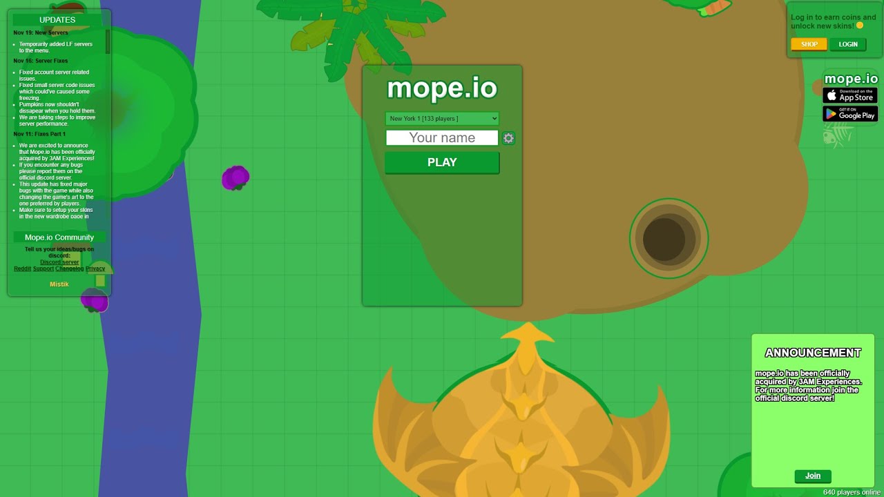 Mope.io LIVESTREAM! NOOB (Draag) Tries to 1v1 Pros! Can He Manage To ...