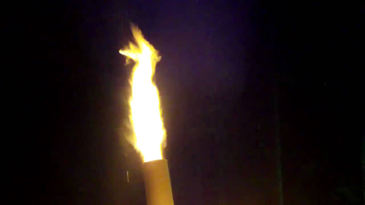 burning a tube fire - YouTube