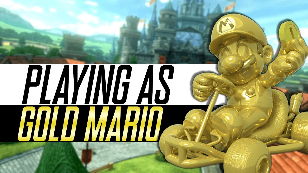 Playing As Gold Mario - Mario Kart 8 Deluxe - YouTube