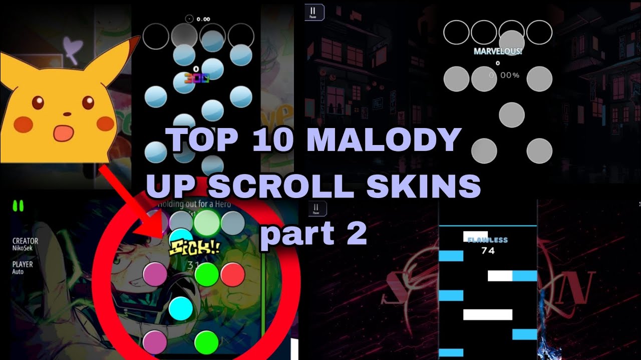 TOP 10 MALODY UP SCROLL SKINS PART 2 – MALODY - YouTube