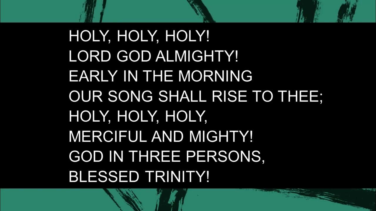 VG. Holy Holy Holy in C - YouTube