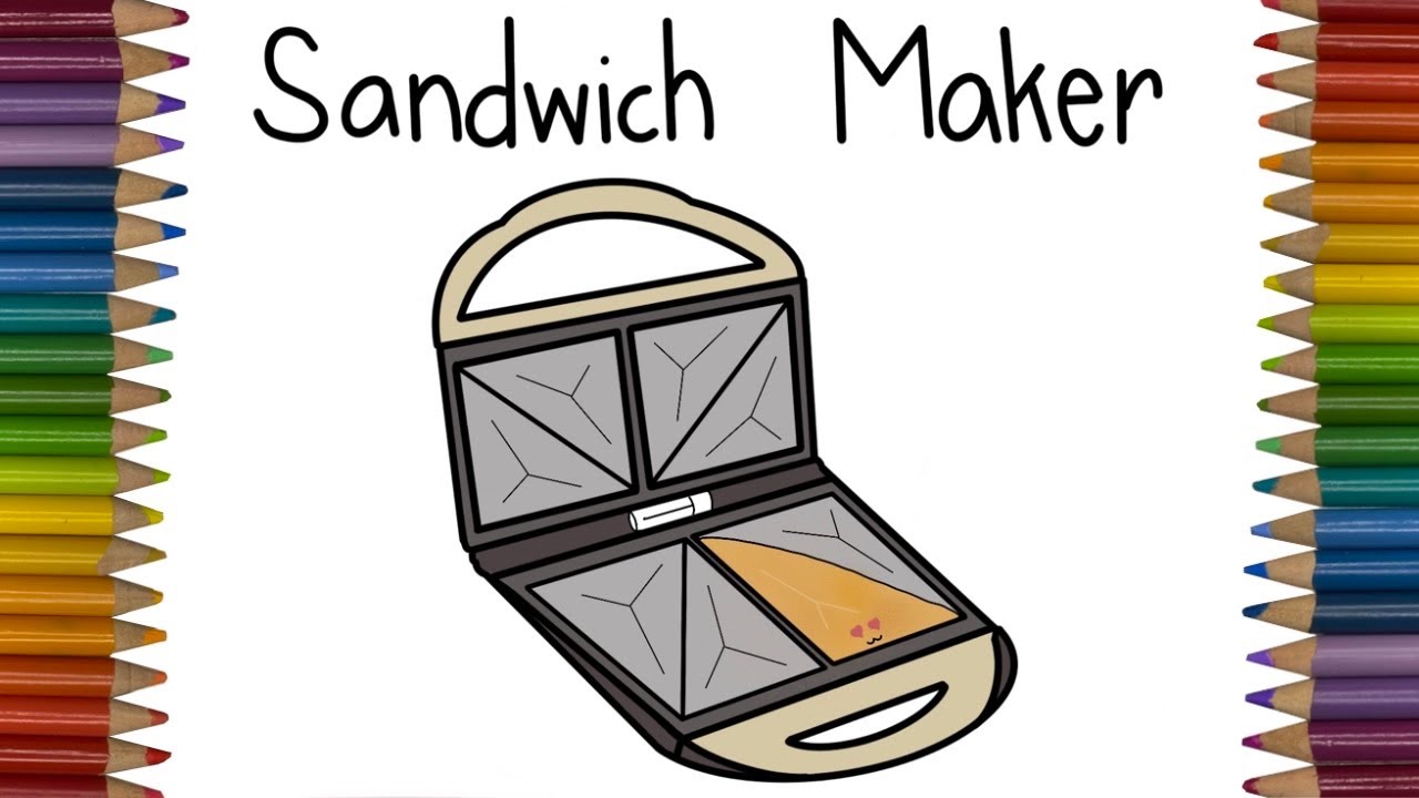 How to Draw a Sandwich Maker | Easy Drawing Tutorials for Kids by ...