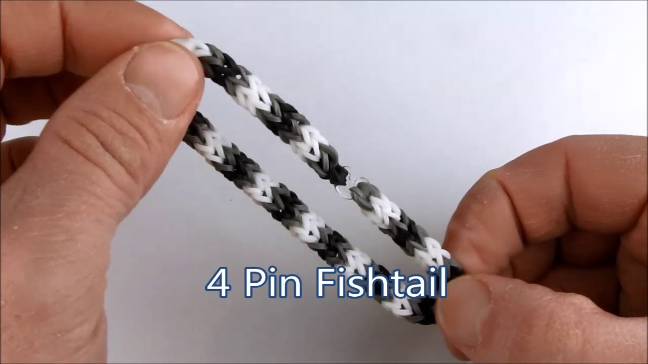 Rainbow Loom 3 Pin Fishtail How To Make A Triple Fishtail Rubber Band