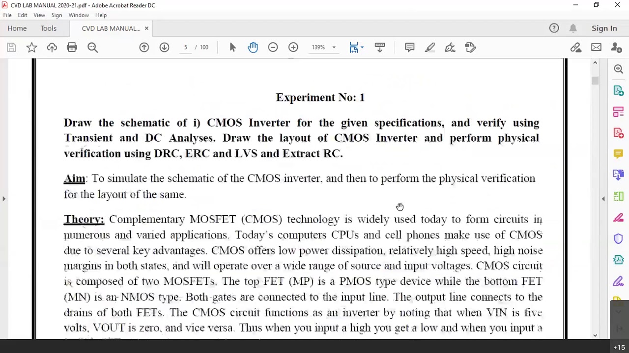 CMOS VLSI DESIGN LAB - 2 - YouTube