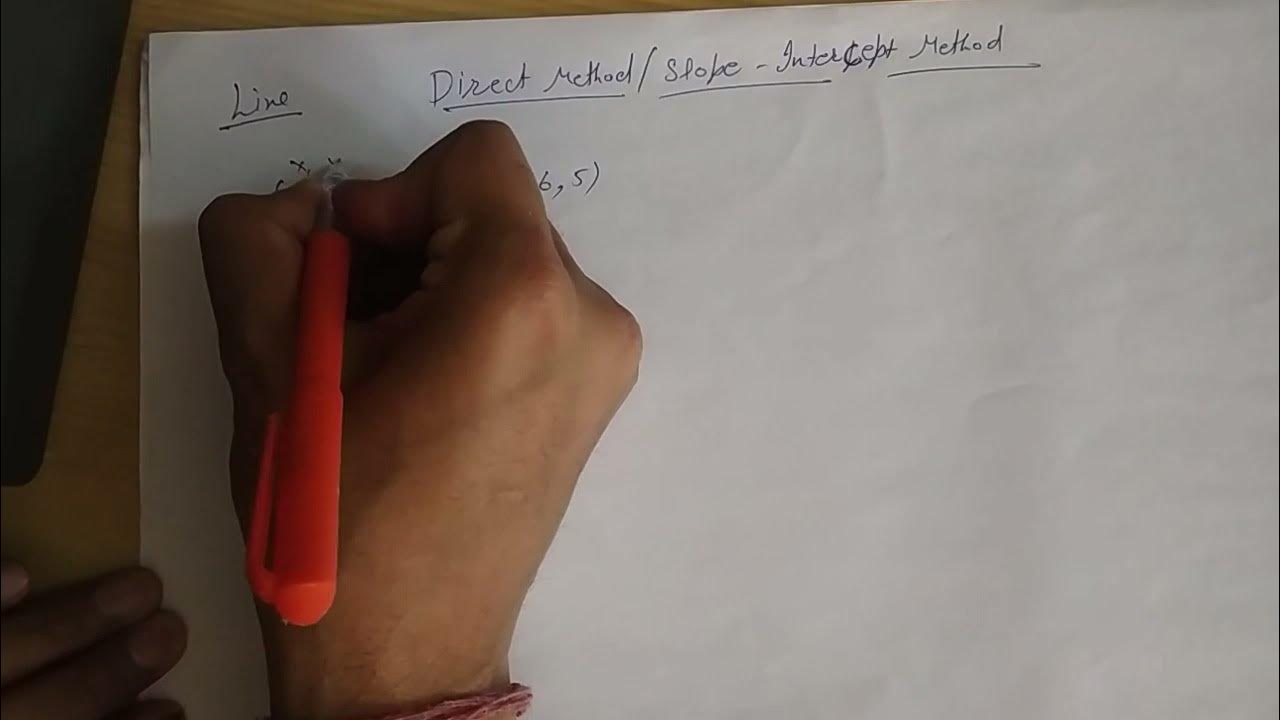 Line Drawing Algorithms | Direct Method- Slope Intercept Method - YouTube