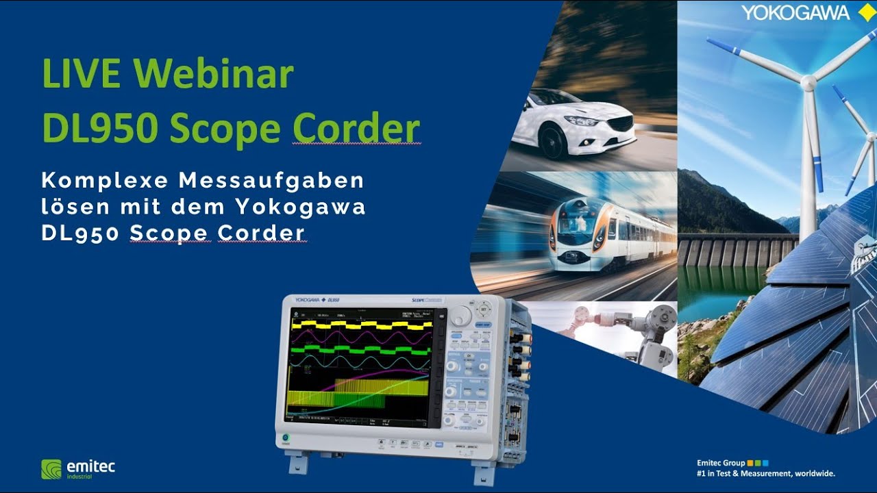 Komplexe Messaufgaben mit dem DL950 ScopeCorder von Yokogawa lösen - YouTube