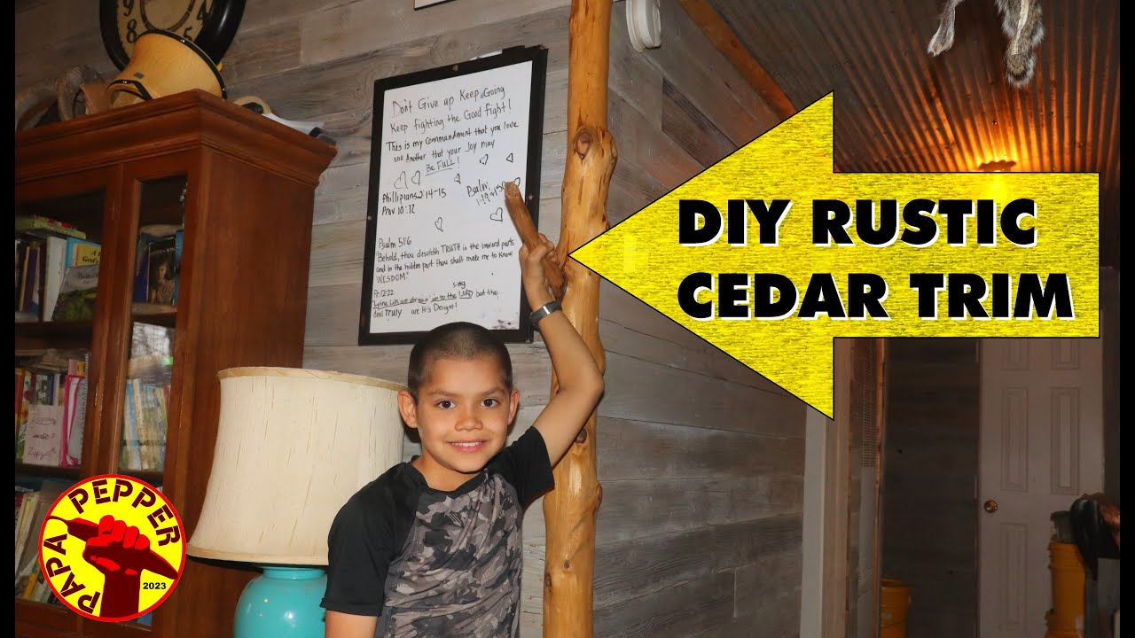 RUSTIC CEDAR CORNER TRIM - YouTube