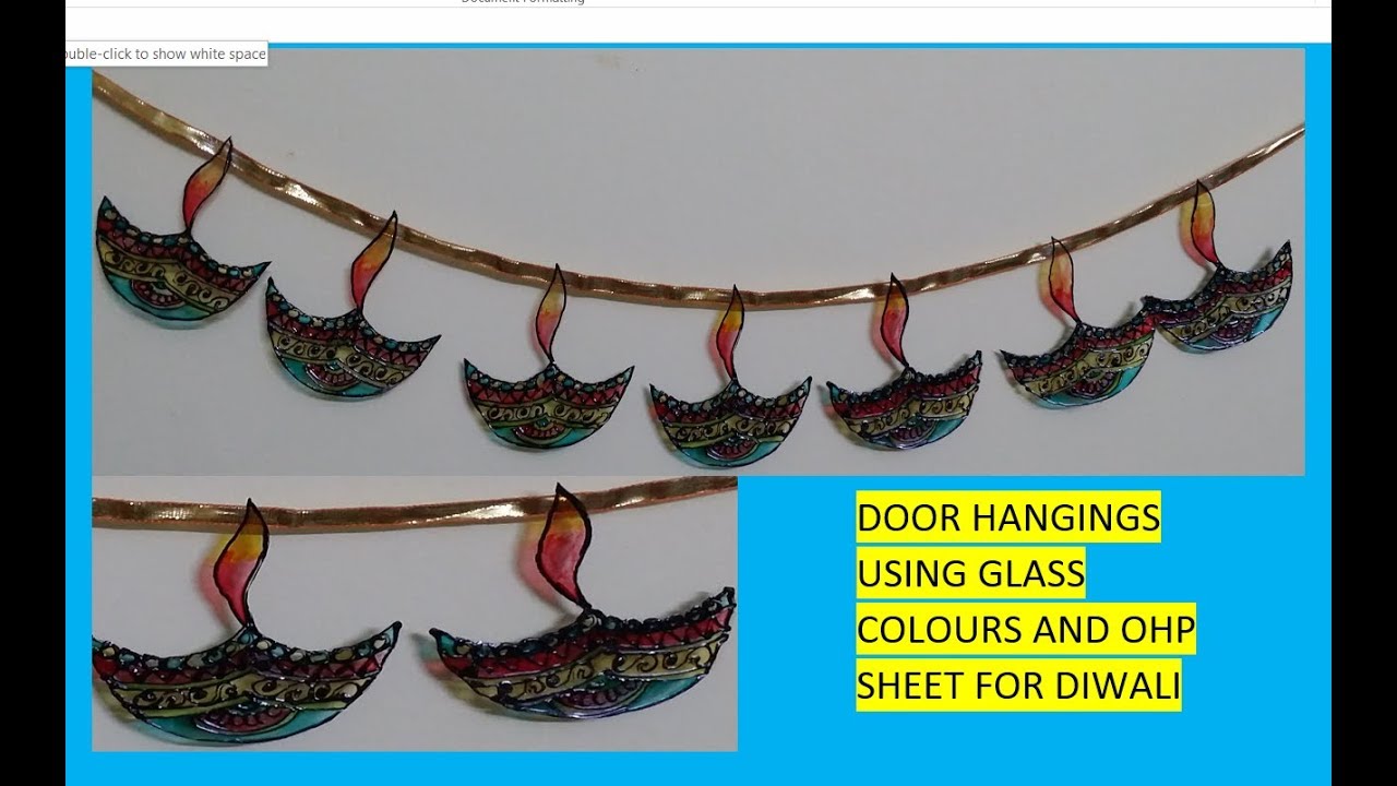 DIY || How to make Toran for diwali at home - YouTube