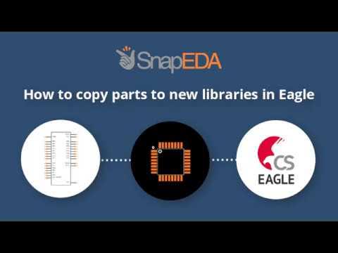 How to merge component libraries together in EAGLE PCB software - YouTube