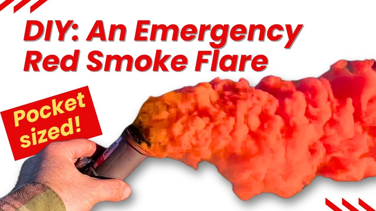DIY: A Red Smoke Rescue Flare - YouTube