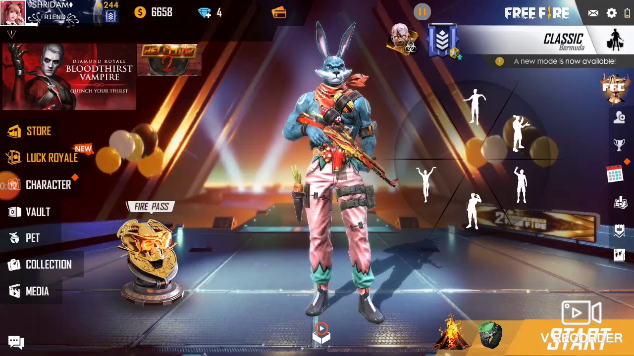 Free fire p90 gun skin - YouTube