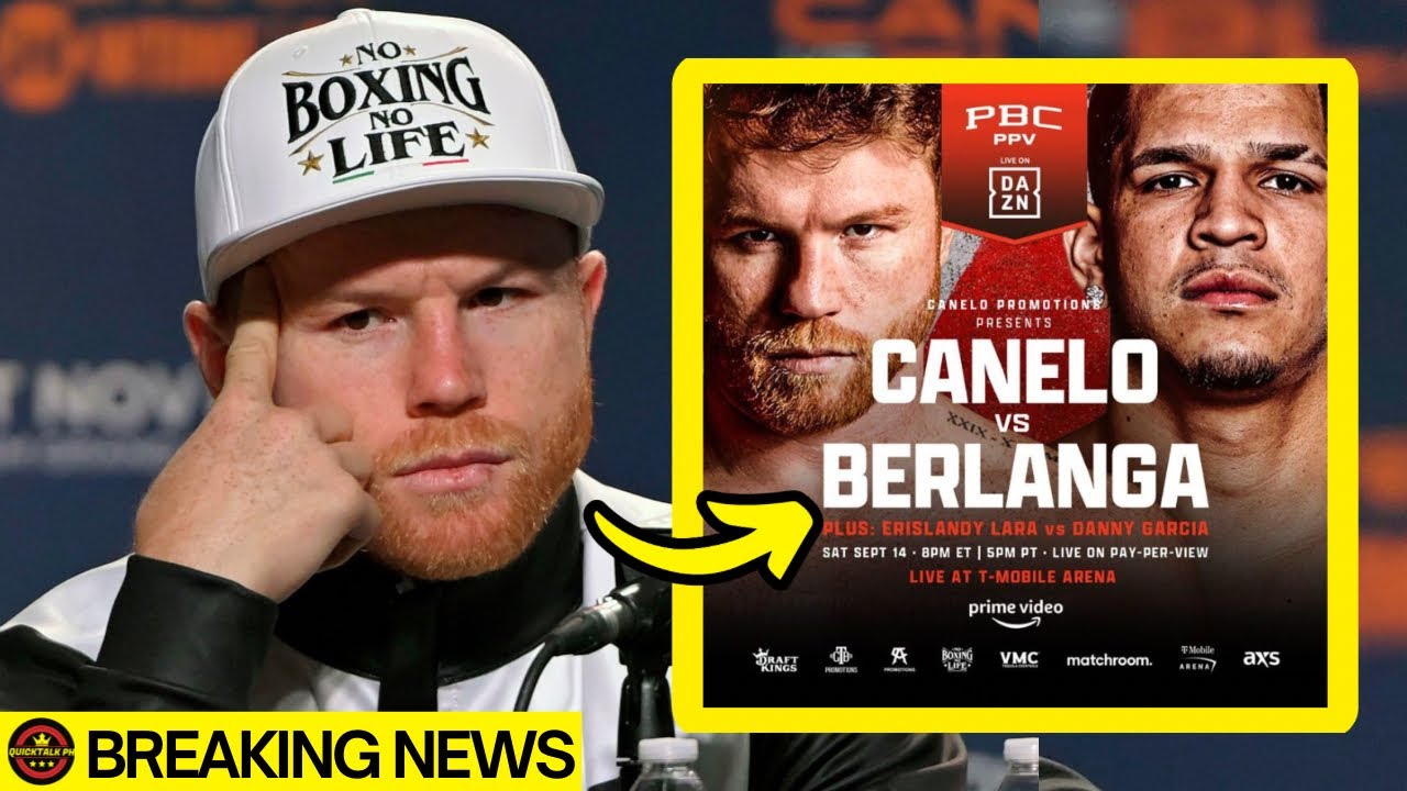 Canelo PUNISHED and STRIPPED of Title for Fighting Berlanga! No Longer ...