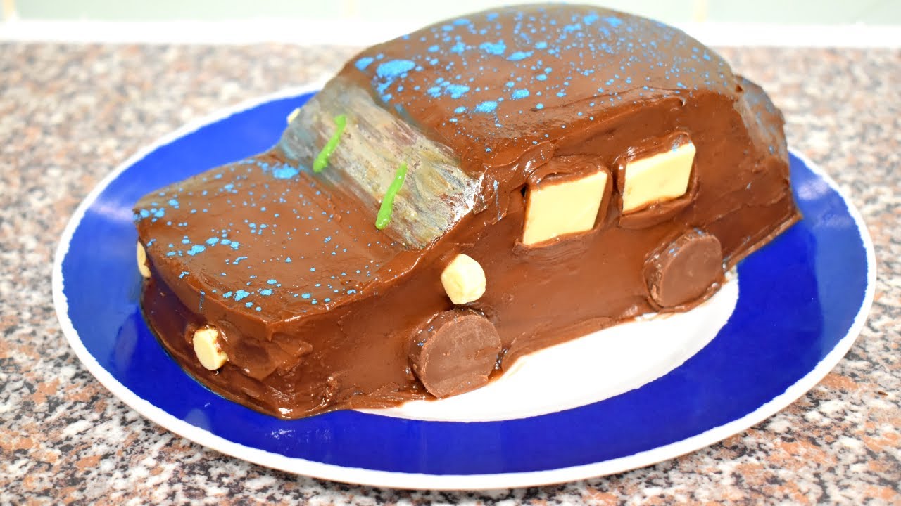 EASY DIY Birthday Car Cake From Scratch with NO TOOLS | Granny's ...