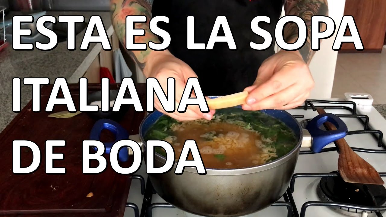 Sopa Tradicional De Boda Italiana Cremas Y Sopas Para Menú De Boda: