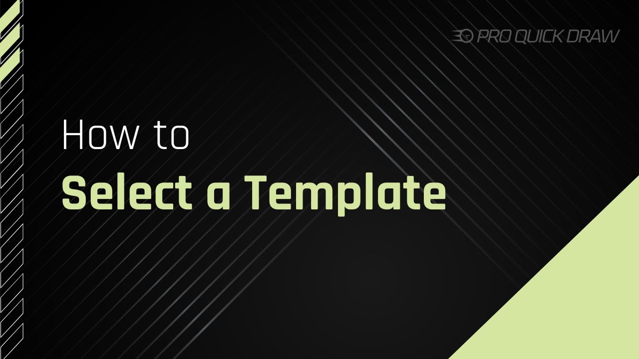 How to Select a Template - YouTube