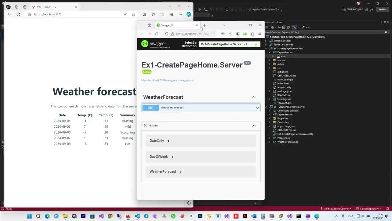 React and Asp net Core - Create Page Home - YouTube