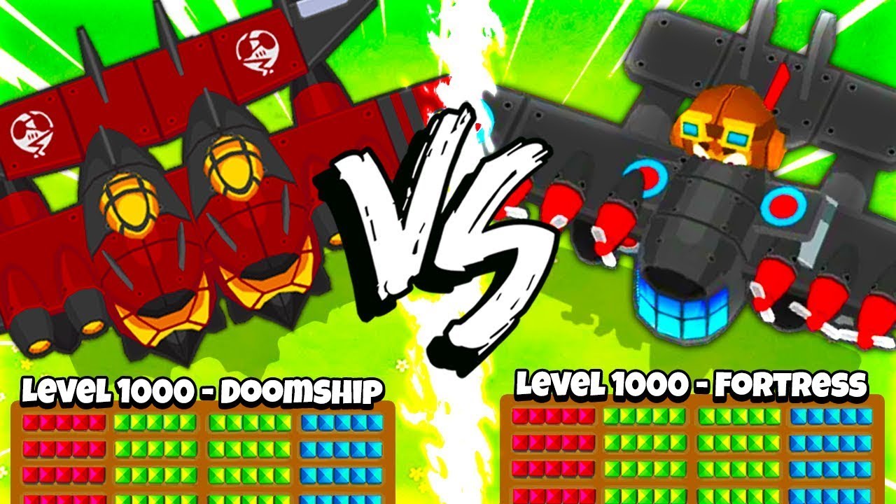 Level 1,000 Flying Fortress vs Goliath Doomship! (BTD6) - YouTube