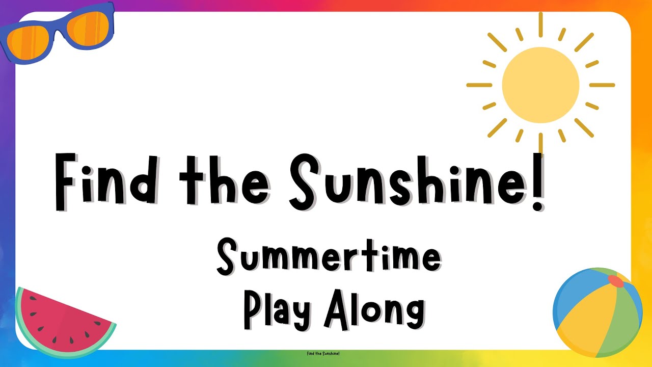 Summertime Play Along Game - quarter note & eighth note variation - YouTube