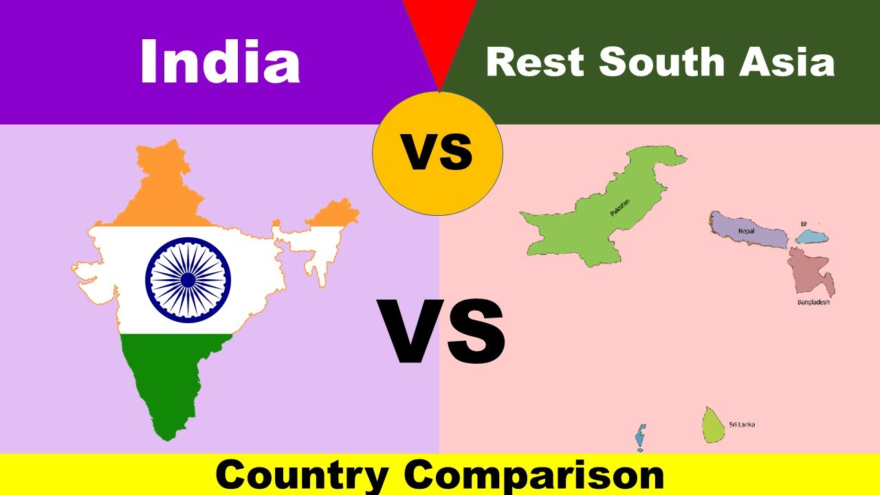 India vs Rest of South Asia | Countries Comparison - YouTube