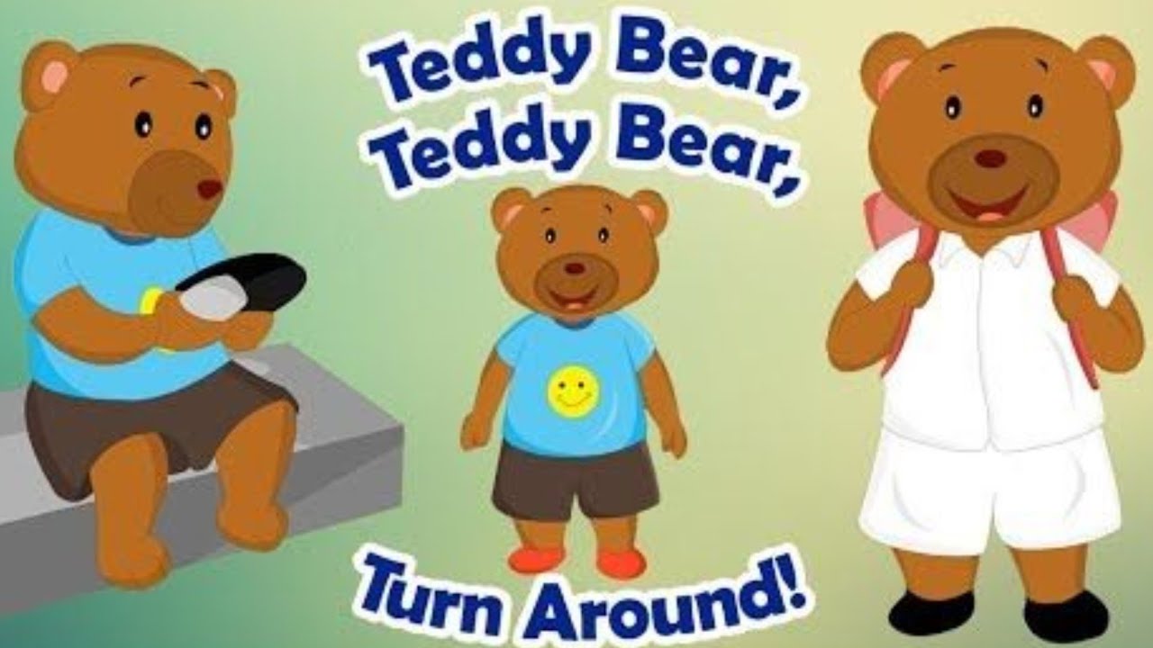 Teddy Bear Teddy Bear Turn around 🧸 English Nursery Rhymes Song for ...