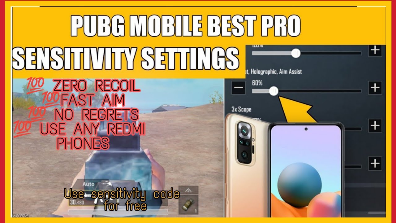 BEST PUBG SENSITIVITY SETTINGS FOR REDMI NOTE 10 PRO MAX | BEST PUBG ...