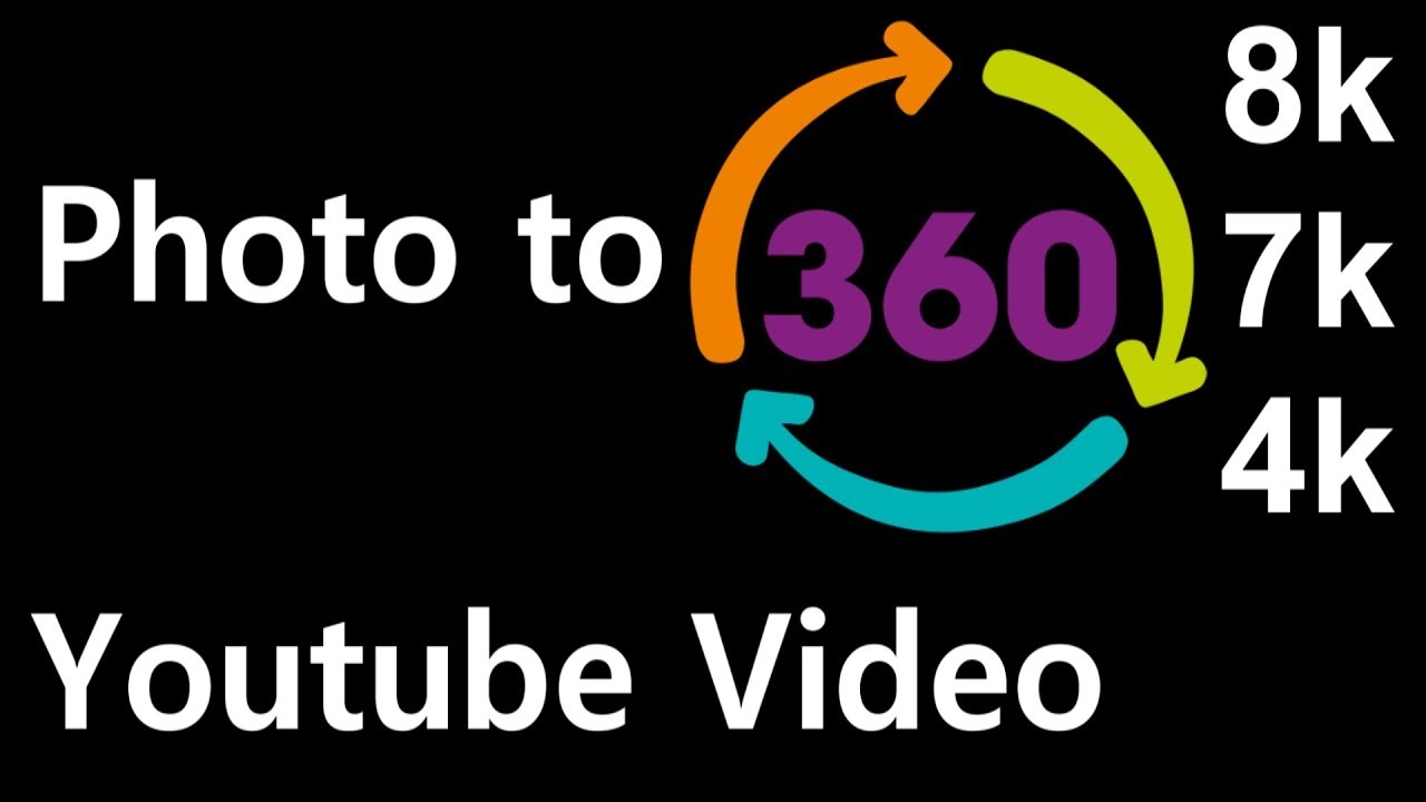 8k 360° youtube video from a 360° drone photo - YouTube