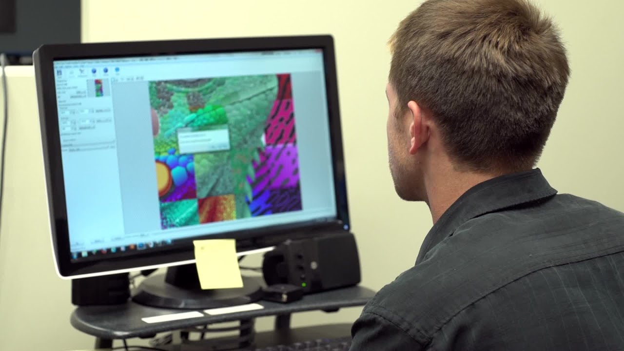 Graphic Designer Working At Computer stock footage - YouTube