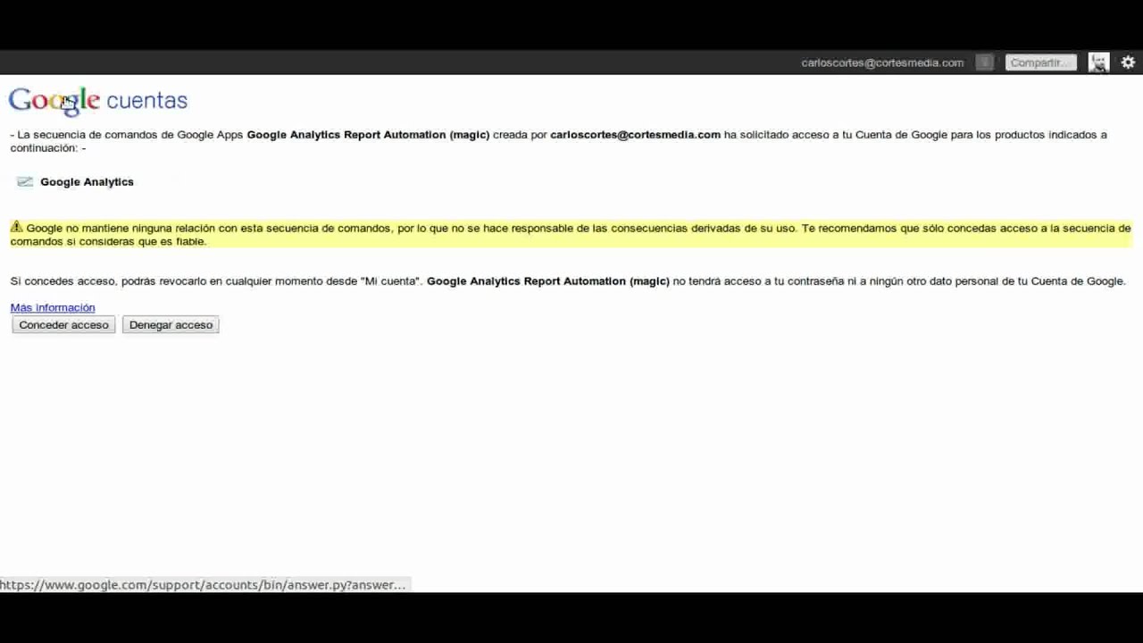 Usar el "Magic Script" en Google Apps para automatizar informes de ...