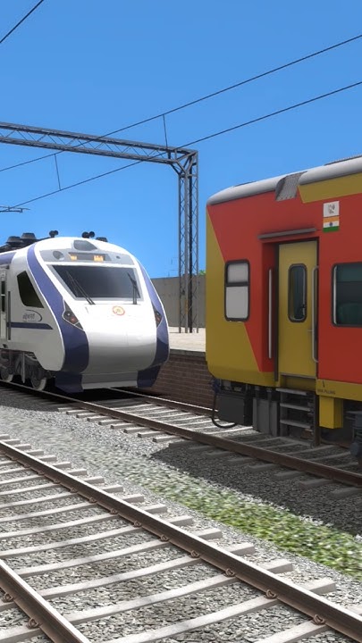 ICF Vande Bharat Coupling LHB TRAIN | BUMPY RAILROAD | Train Simulator | Train Games | Train ...