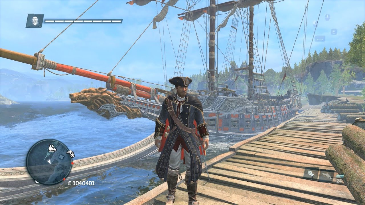 Assassin's Creed Rogue: Haytham Commanding the Morrigan - YouTube