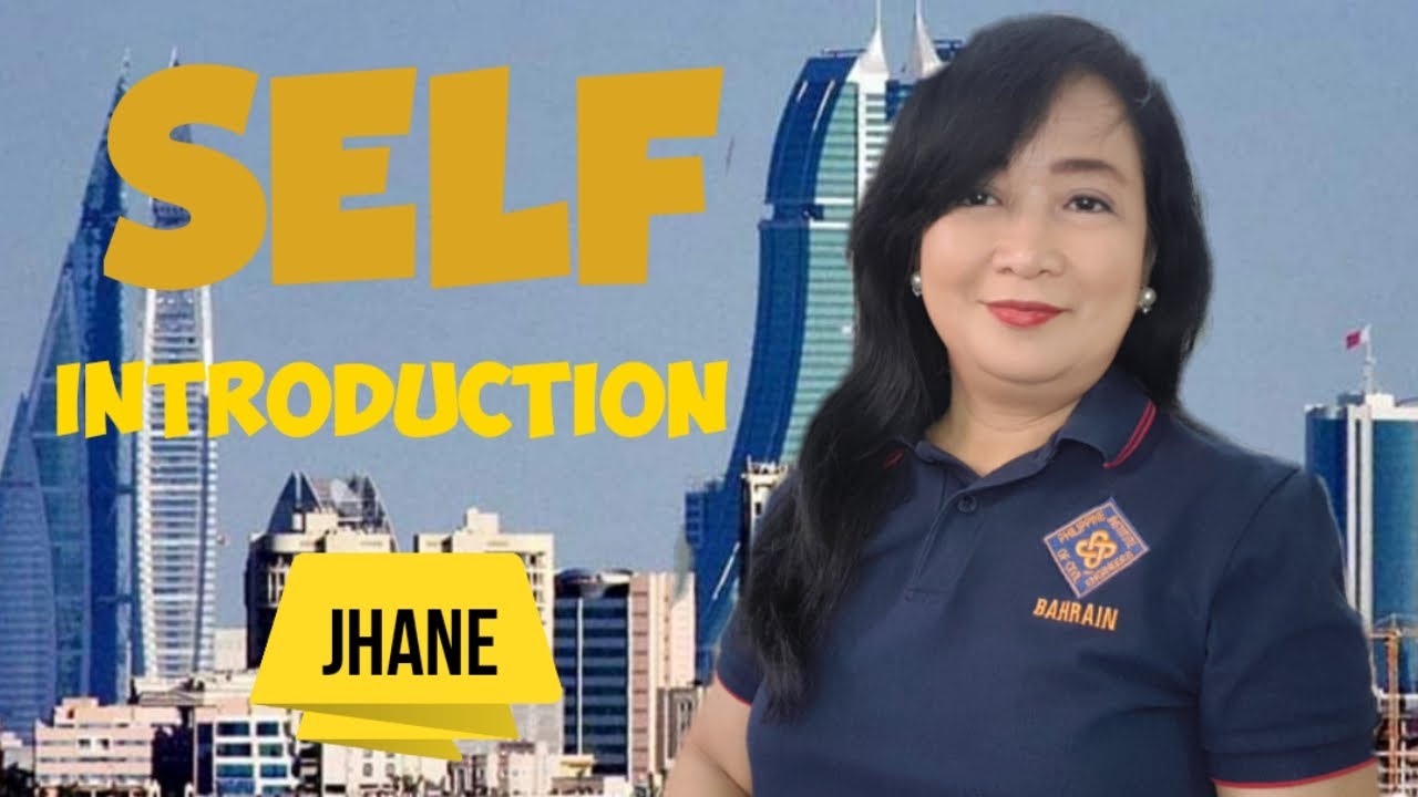 Self introduction/Jhane - YouTube