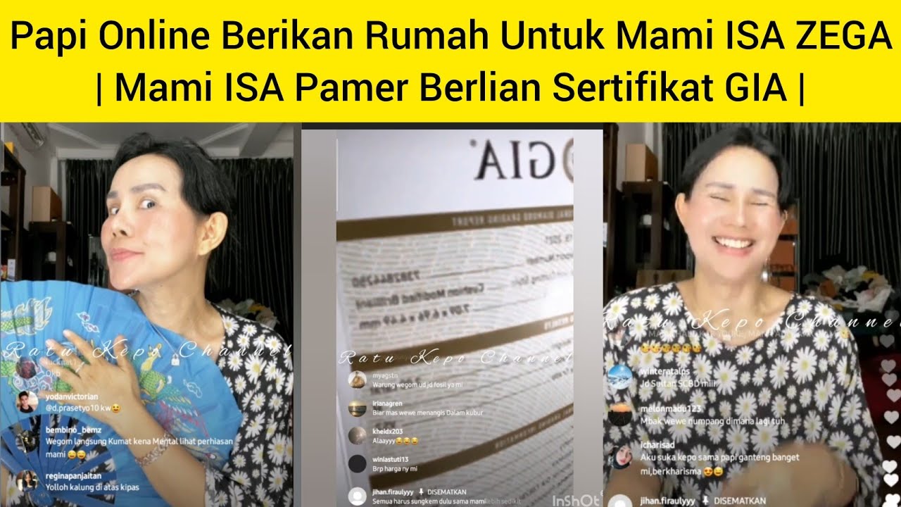 Papi Online Berikan Rumah Untuk Mami ISA ZEGA | Mami ISA Pamer Berlian ...