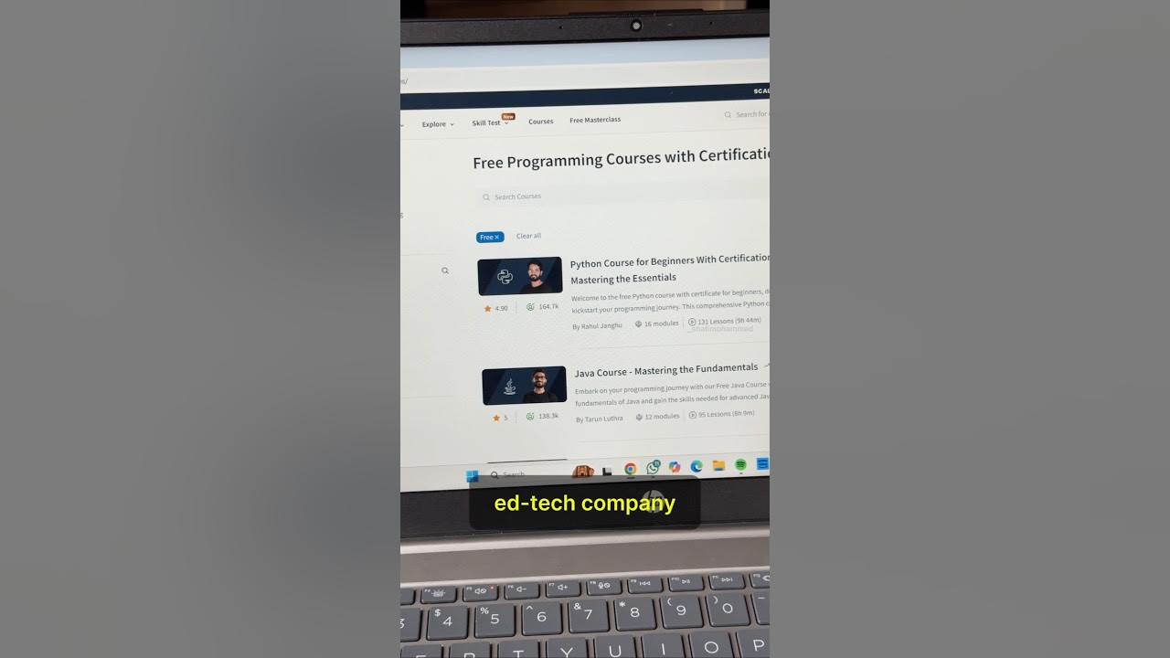 Free certification courses #freecourses #python #java #coding - YouTube
