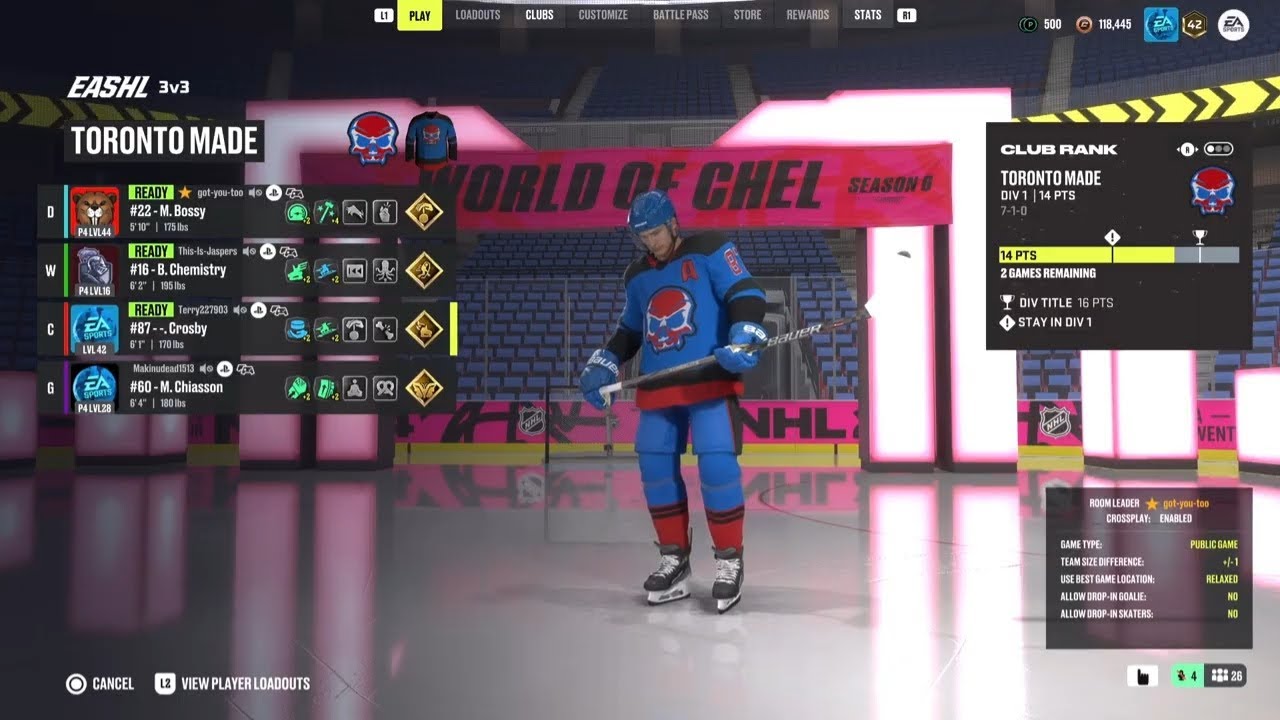NHL 24 eashl 3v3 Club gameplay - YouTube