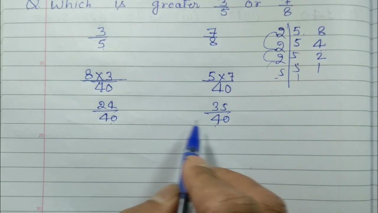 Which fraction is greater - YouTube