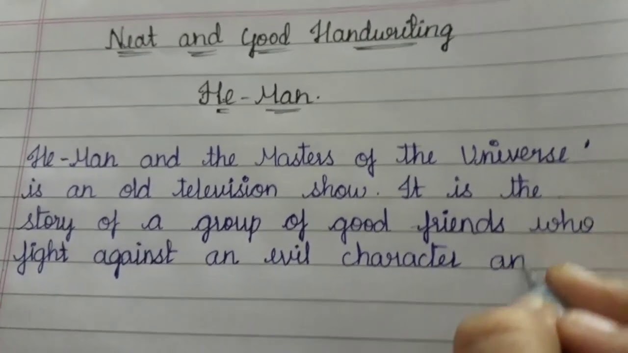 Neat and good handwriting By Navya ||excellent handwriting || - YouTube