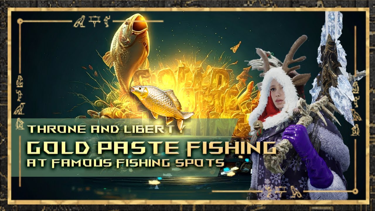 Gold paste fishing at famous fishing spots - YouTube