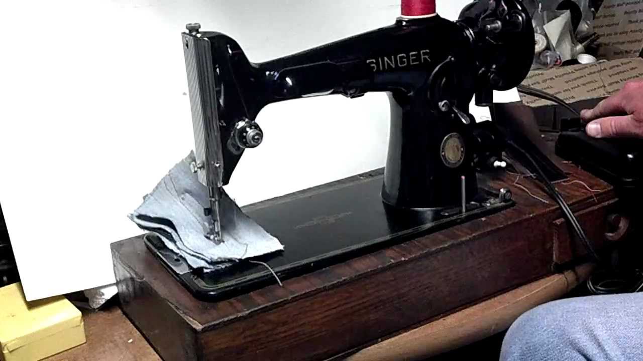 Strong Vintage 1951 100 Yr Centennial Singer 201-2 Sewing Machine ...