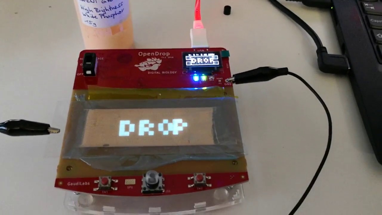 Electroluminescence on OpenDrop - YouTube