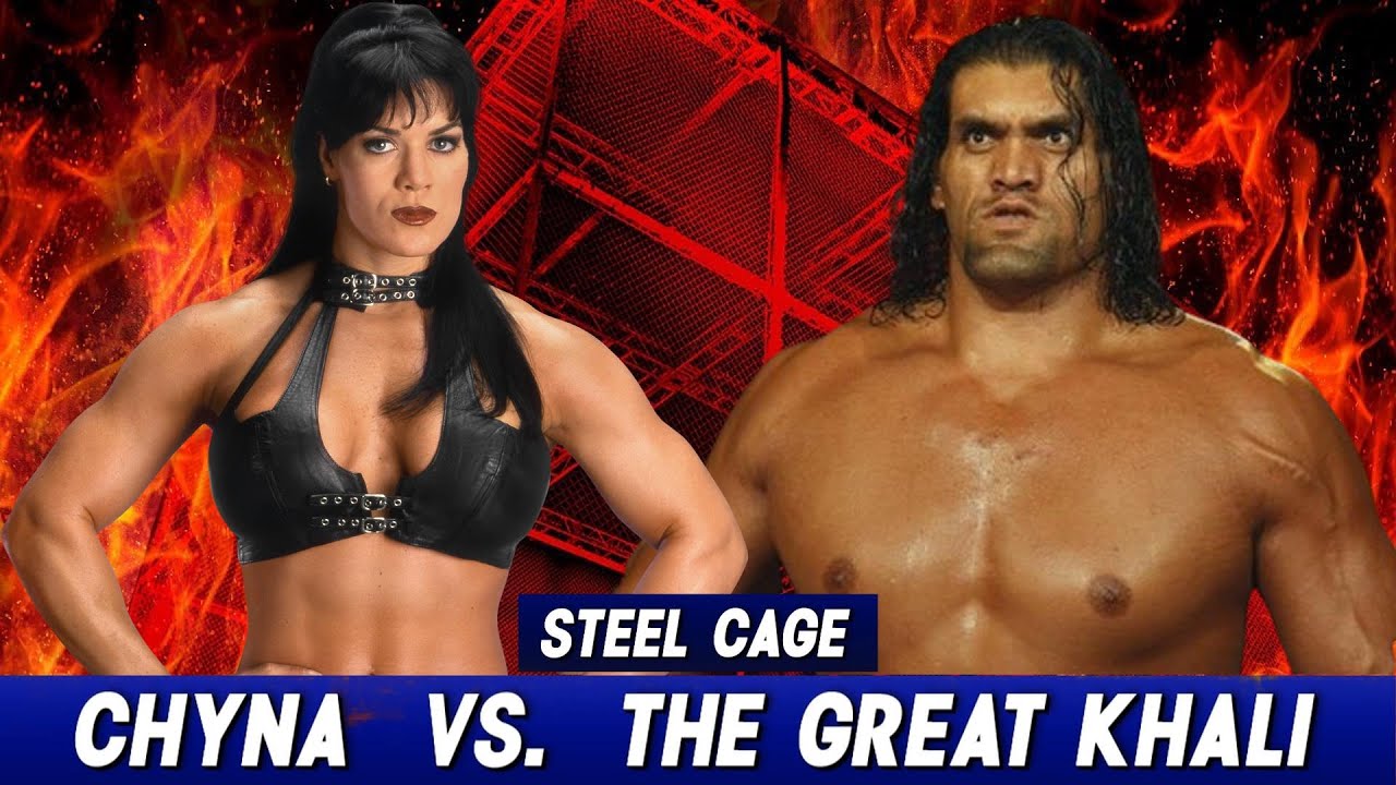 Chyna vs Great Khali Steel Cage Match - YouTube