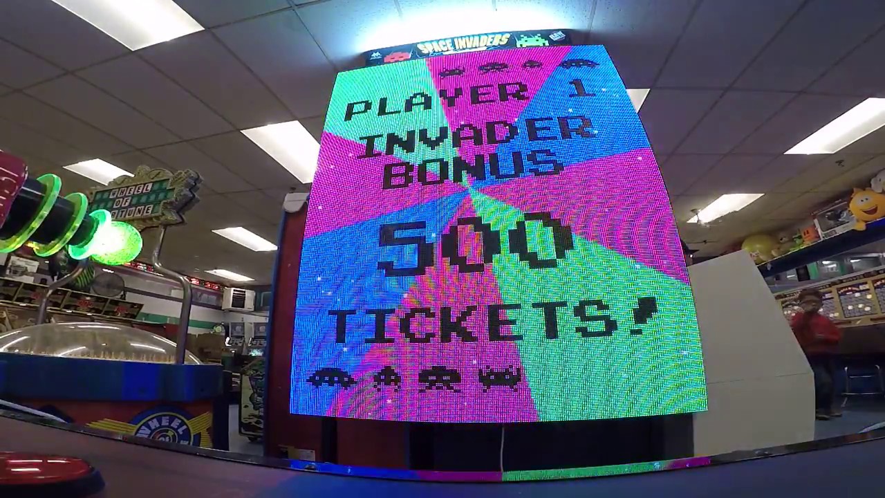 Space Invaders Frenzy Arcade Game JACKPOT WIN #4 at Salisbury Beach ...