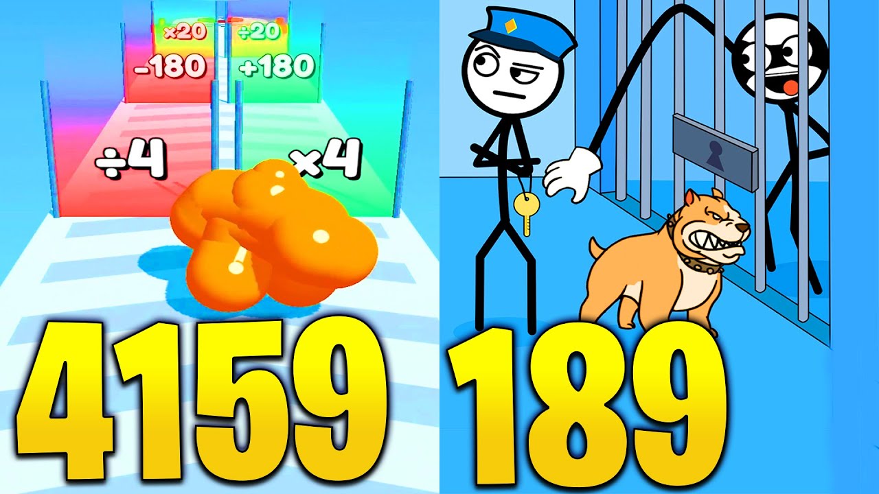 Tall man run VS Thief Puzzle - All Levels SpeedRun Gameplay - YouTube