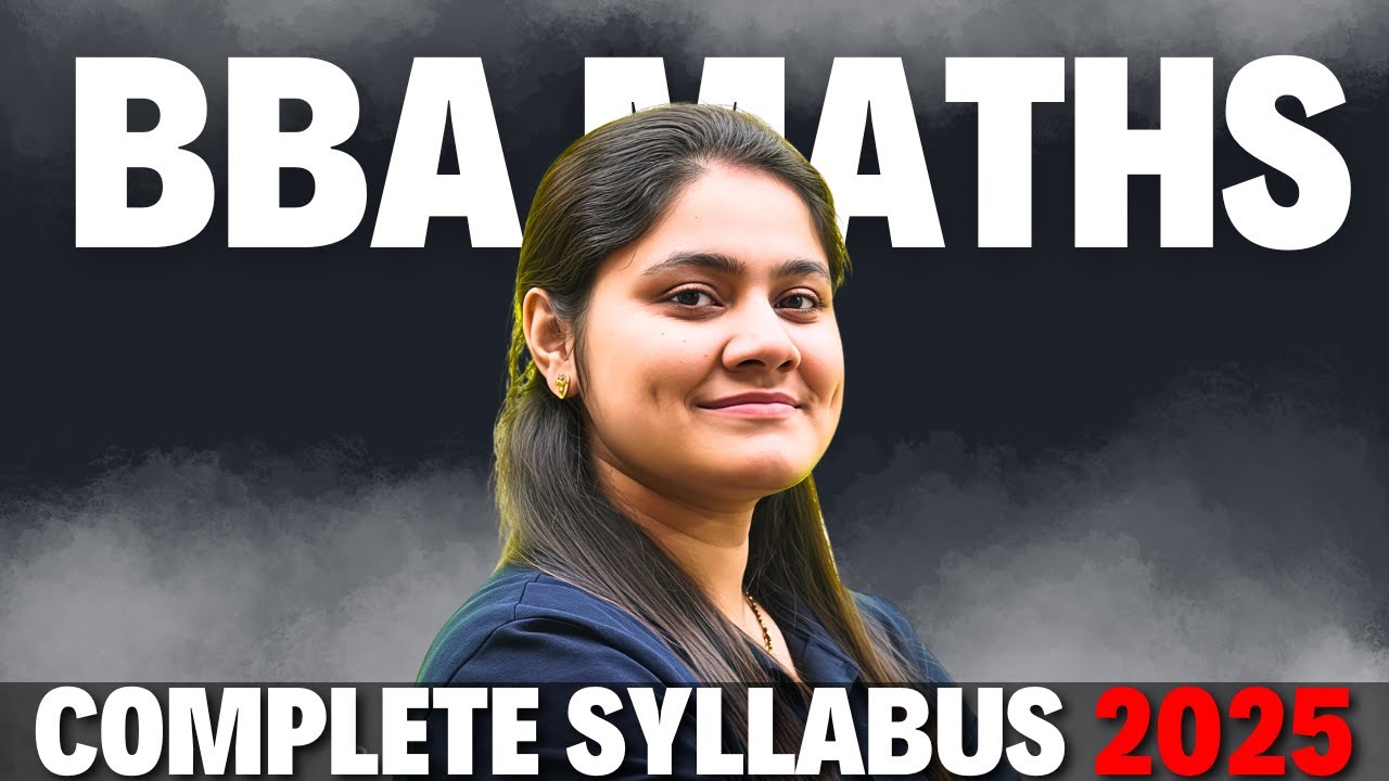 BBA Maths 2025|Complete Syllabus|Dream Maths - YouTube