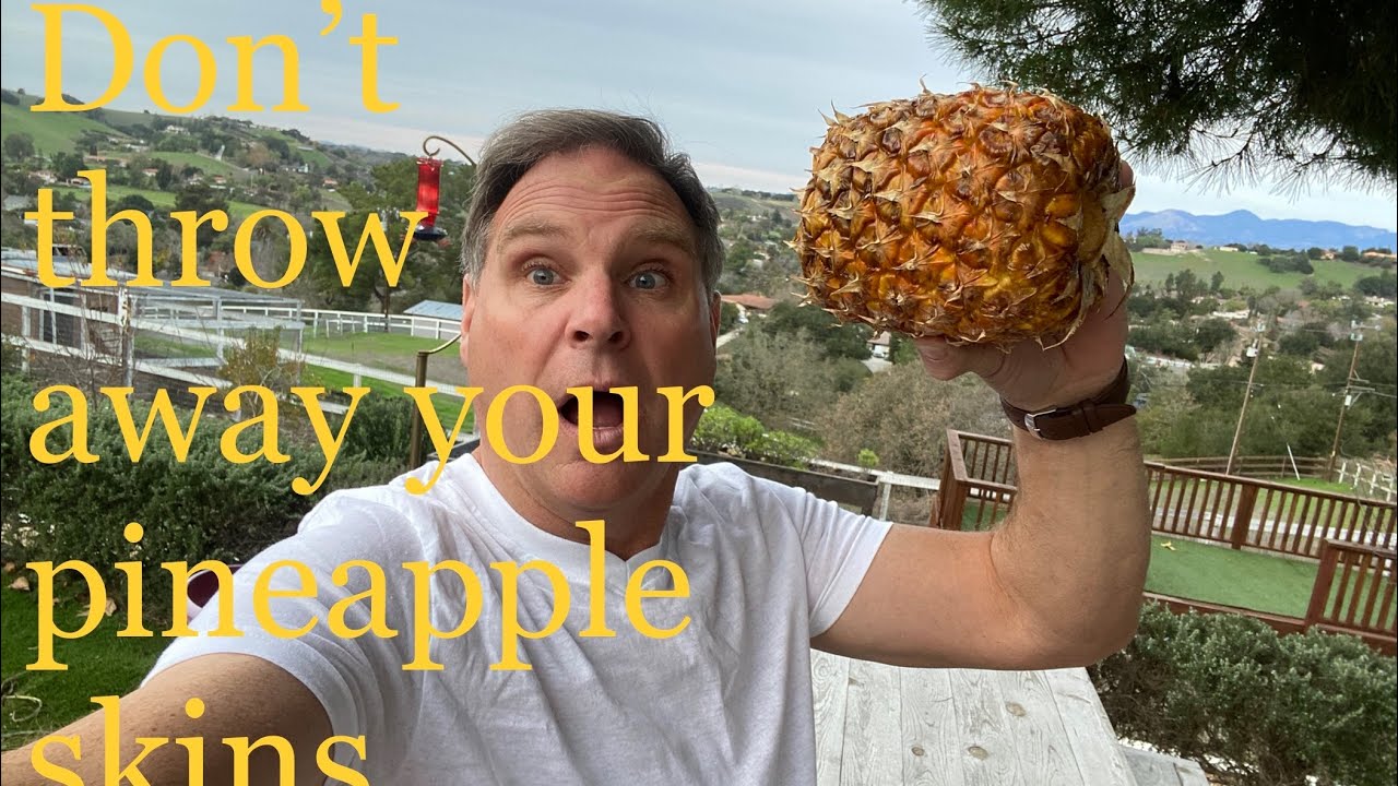 Don’t throw away your pineapple skins do this instead - YouTube