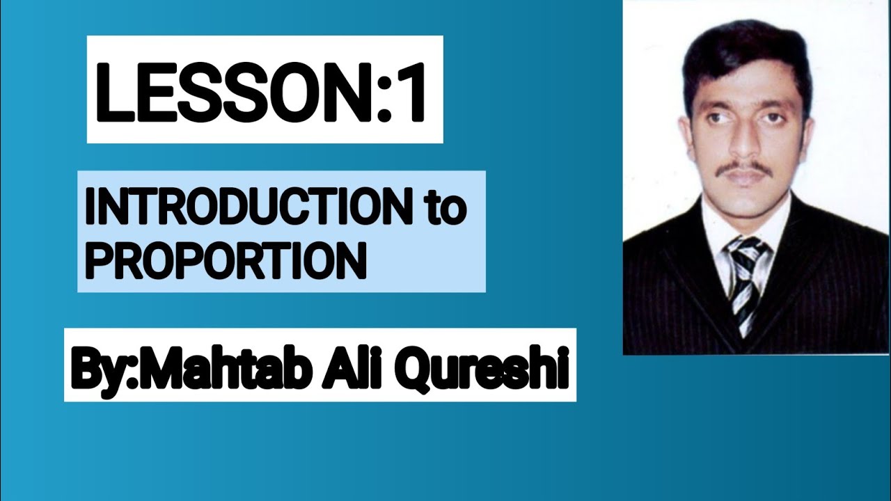 Introduction to Proportion - YouTube