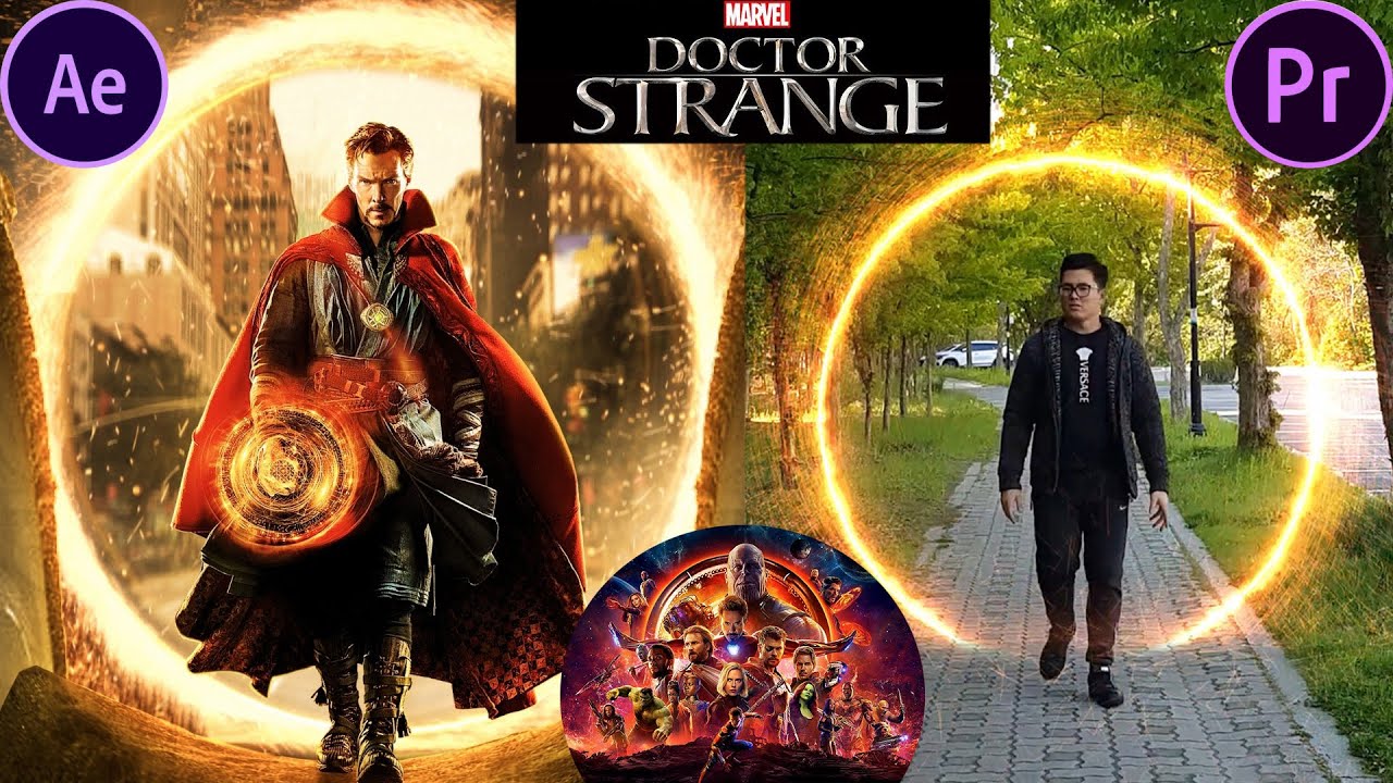 Doctor strange portal in adobe after effect and adobe premiere pro ...
