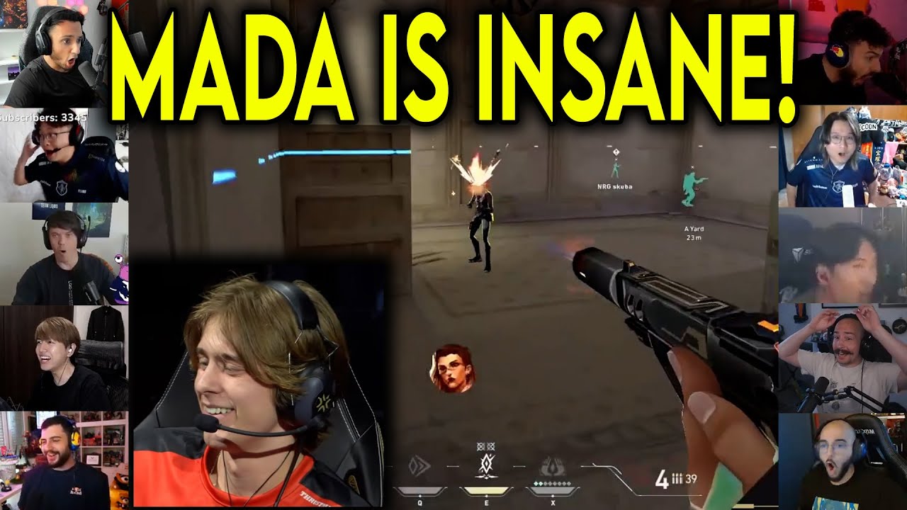 Valorant Streamers Reacts To NRG Mada Insane 4k Against EDG In VCT ...