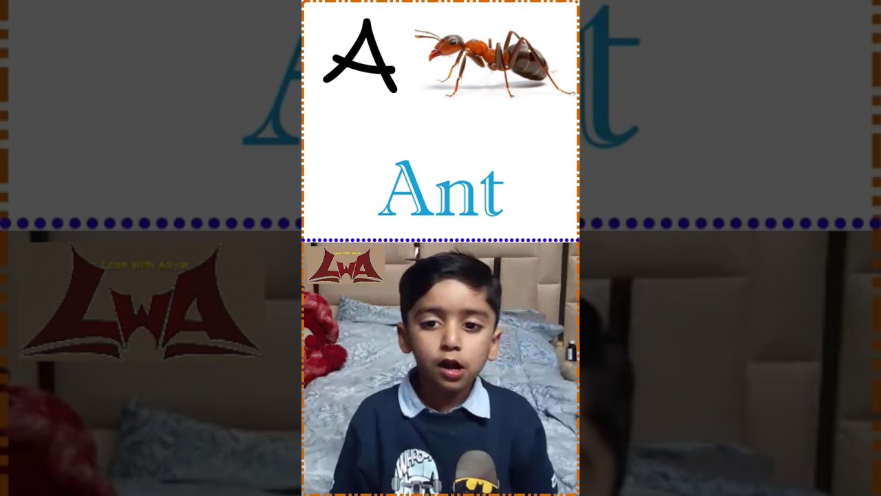 A to Z Alphabets Rhyme, Learning Alphabets For kids, A for Ant B for ...