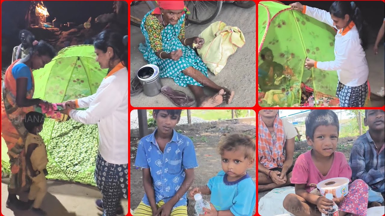 Street Food | Helping Homeless People | Donating Food To Poor | Helping ...