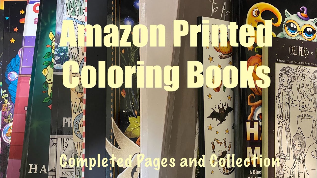Amazon Printed Coloring Books- completed pages and collection part 4 ...